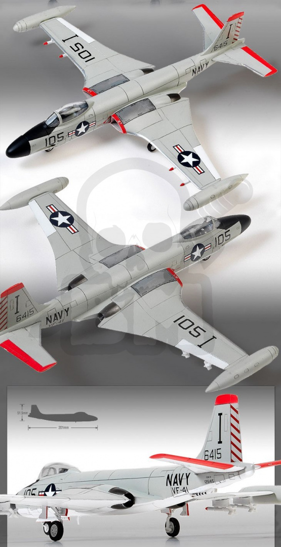 Battle-Models > Academy 12548 USN F2H-3 VF-41 Black Aces 1:72